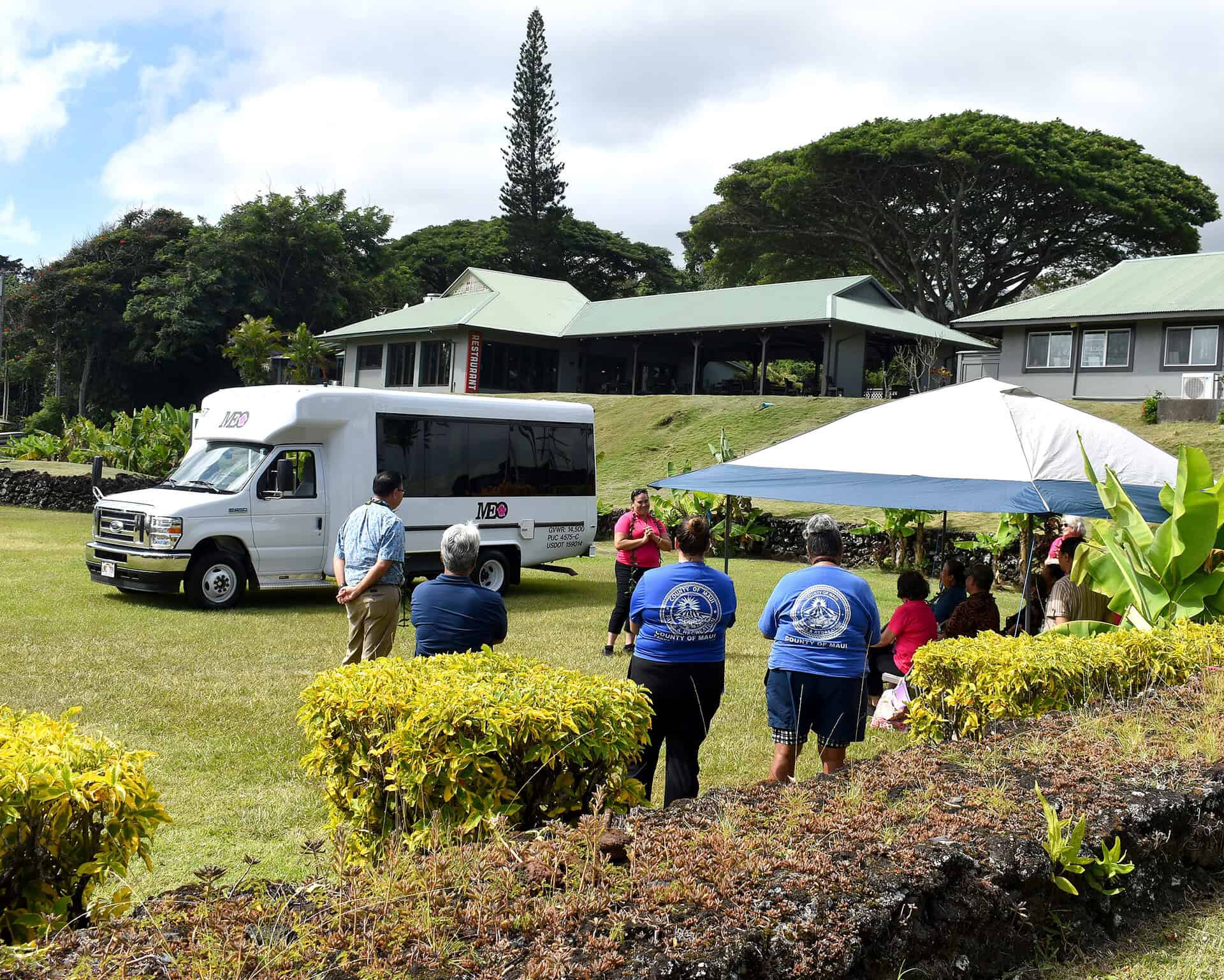 New MEO bus for East Maui runs blessed - Maui Economic Opportunity, Inc.